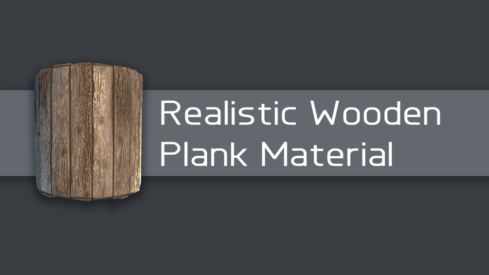Realistic Aged Wooden Plank Material for Substance Painter