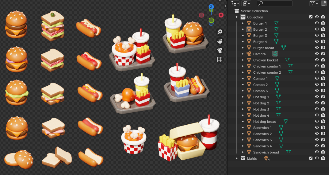 Assets Pack - Fast food