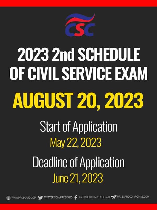 Civil Service Exam 2023