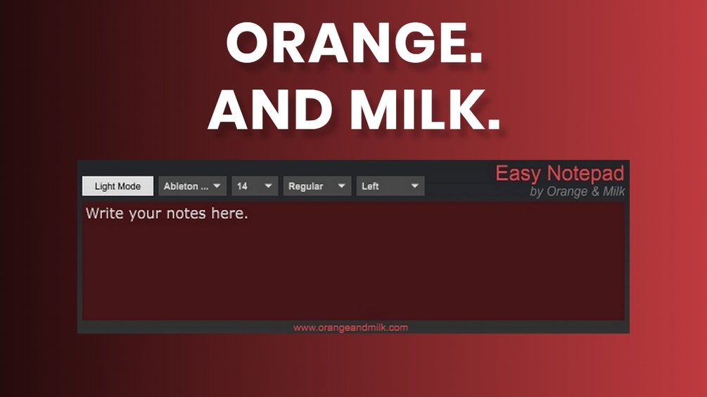 EASY Notepad - Ableton Max Device
