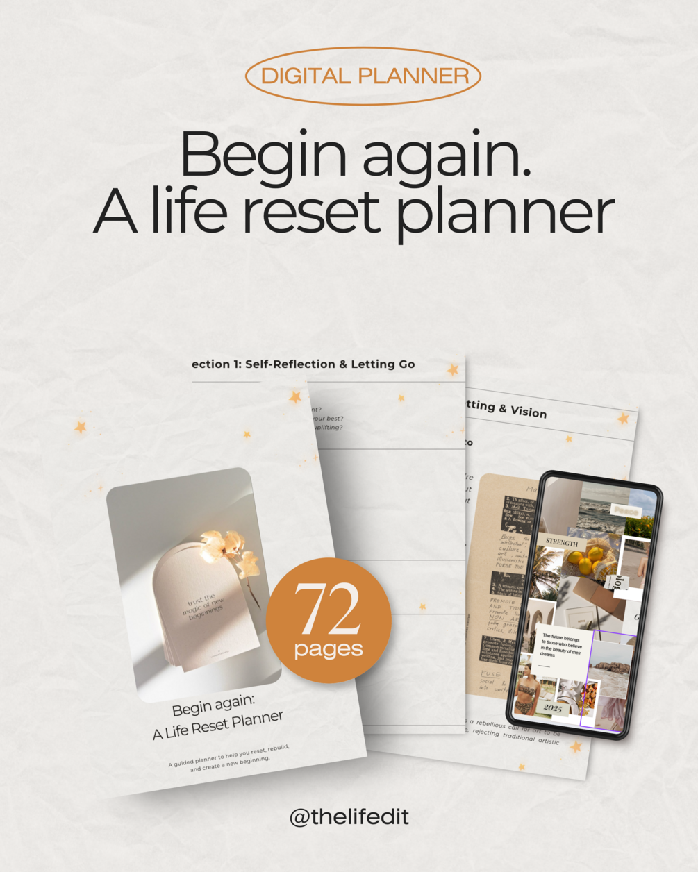 Begin Again – A Life Reset Planner