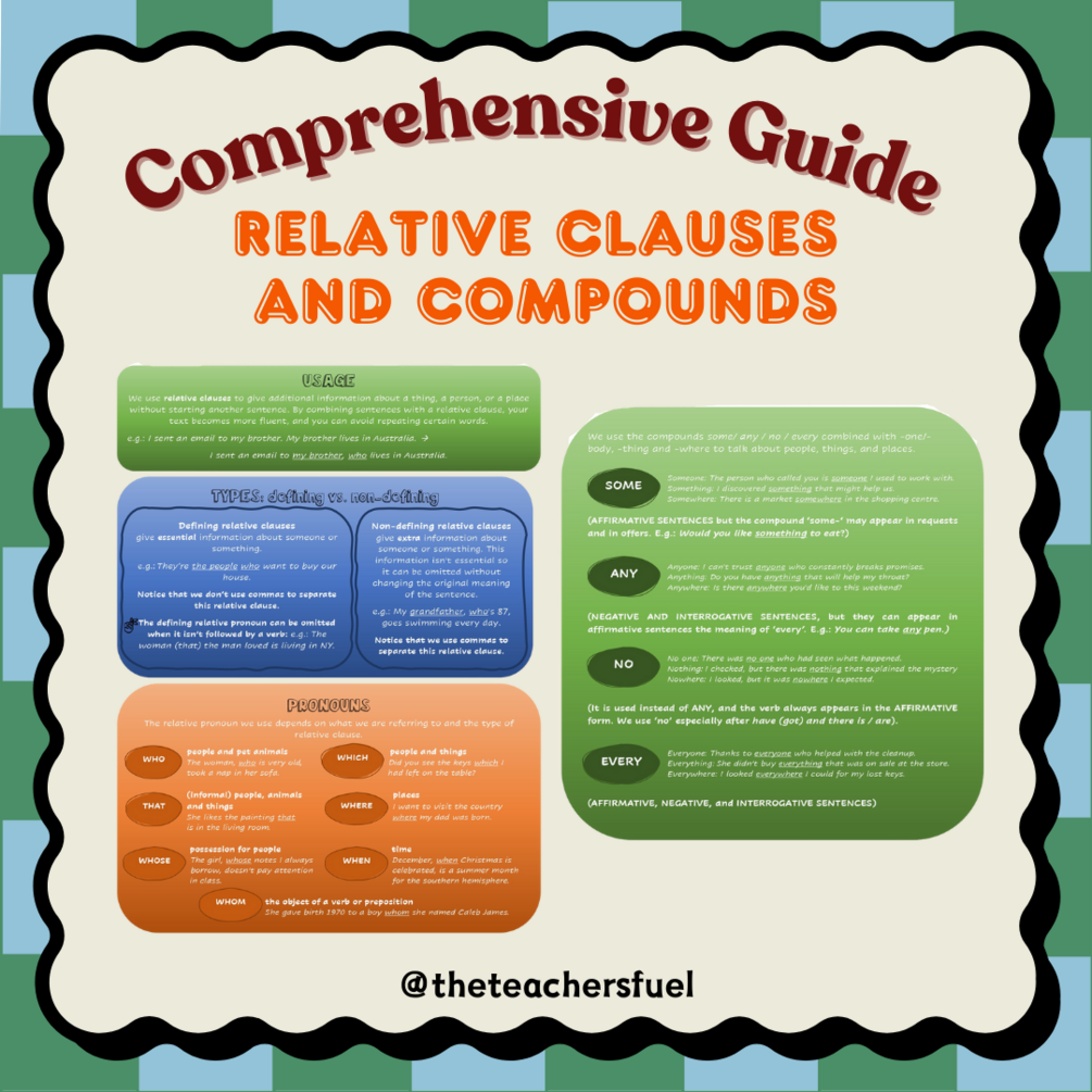 COMPREHENSIVE GUIDE: RELATIVE CLAUSES AND COMPOUNDS