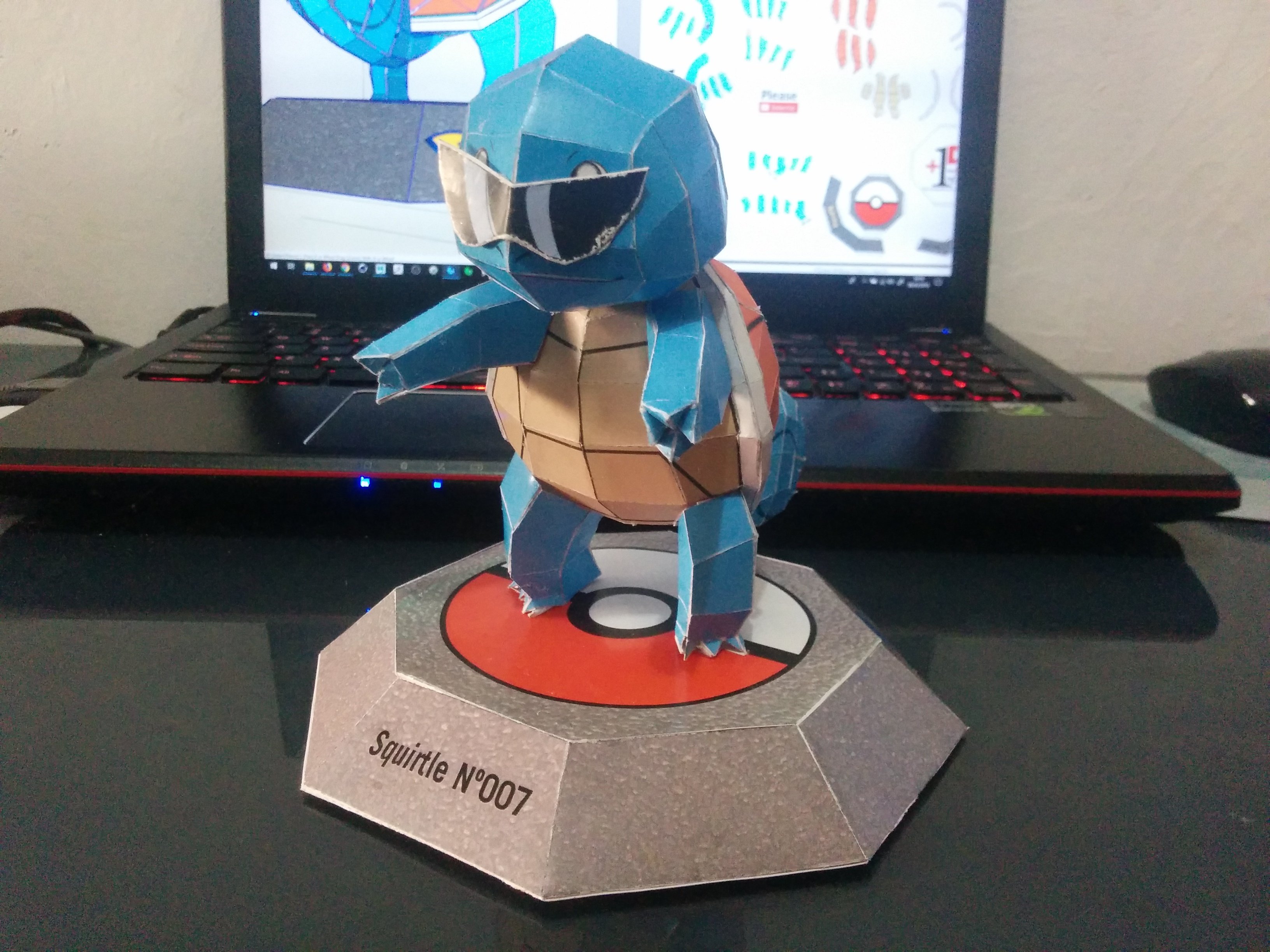 Pokemon Squirtle De Papercraft Fandom In Stitches: Pokémon Shiny