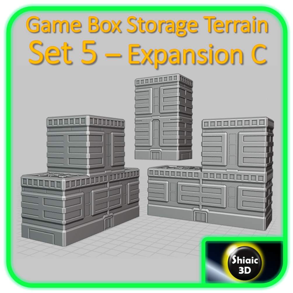 Game Box Storage Terrain - Set 5 – Expansion C