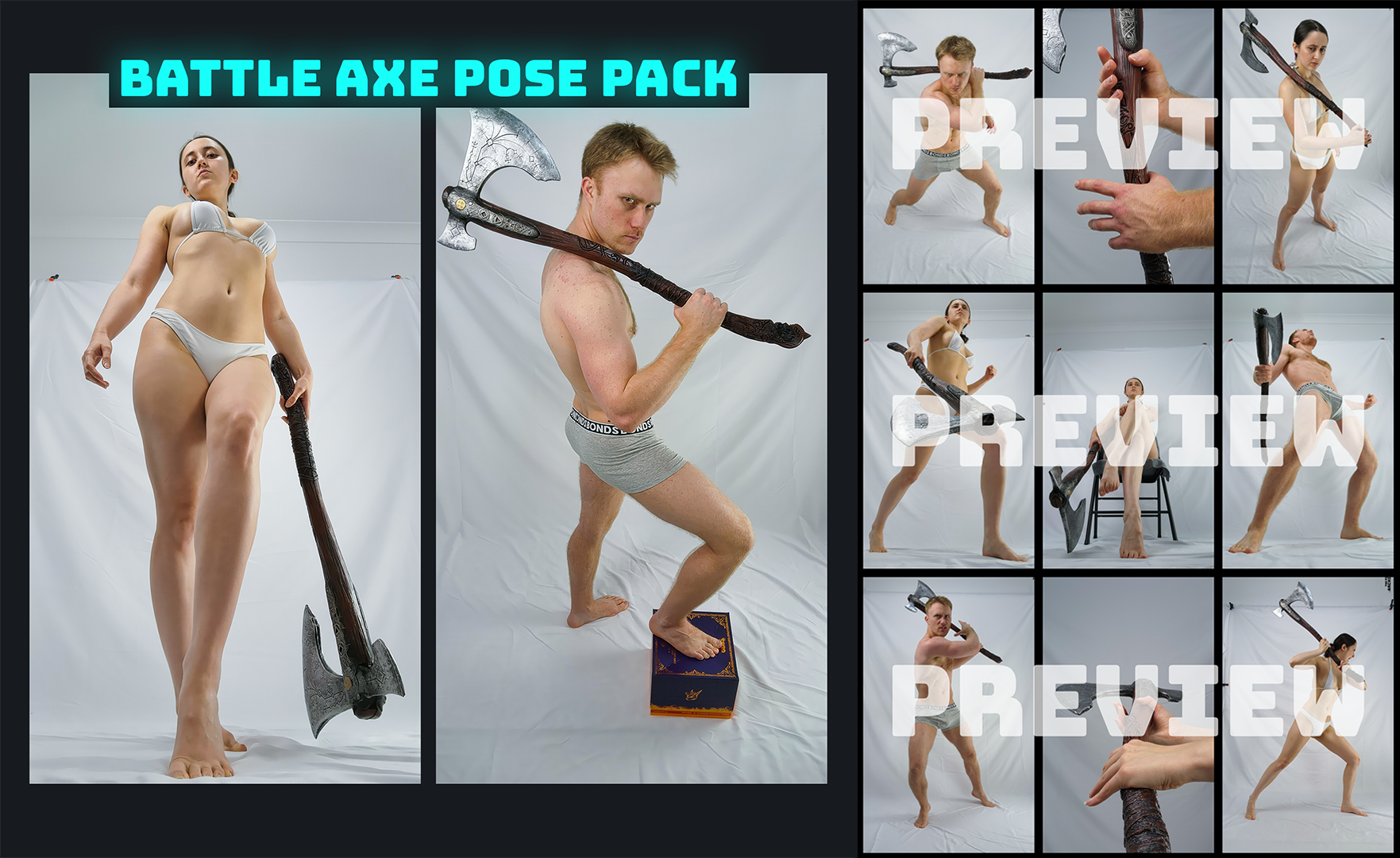The Battle Axe Pack is Here! - The Pose Archives