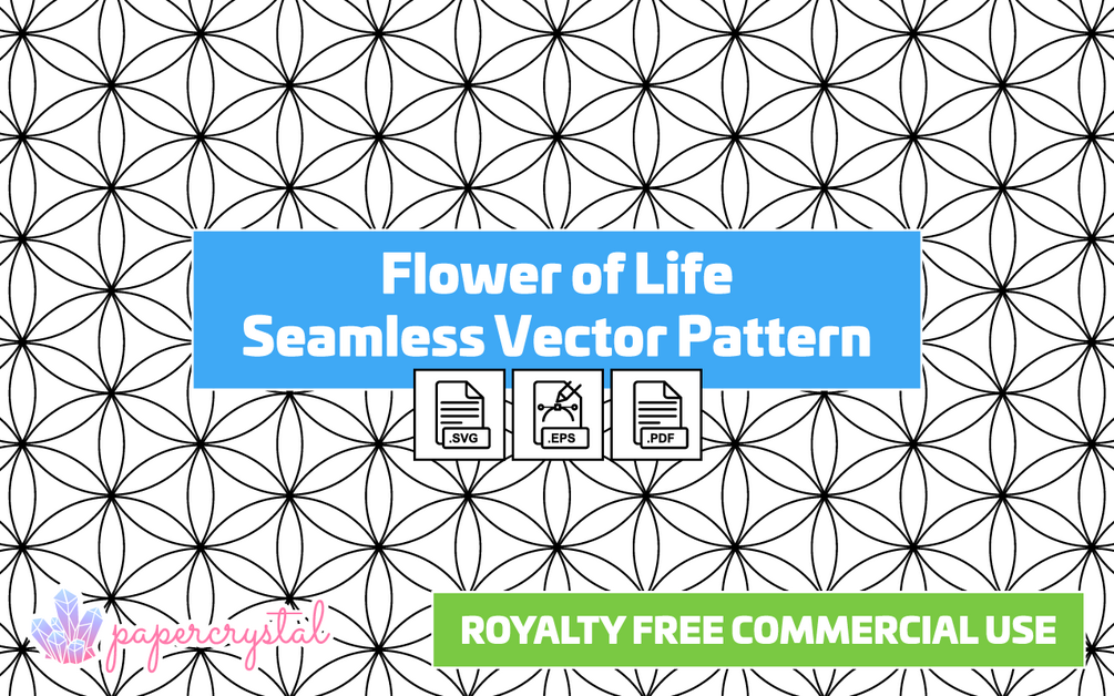 Flower of Life Seamless Pattern - Royalty Free