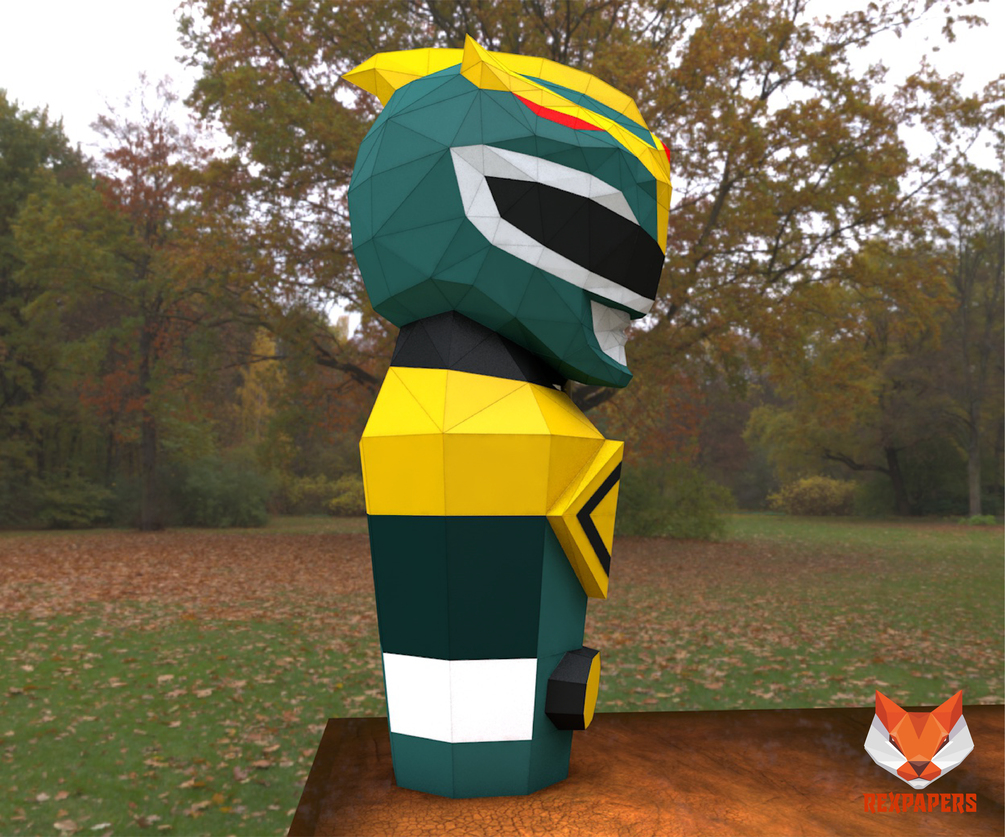WINE BOX GREEN RANGER PAPERCRAFT