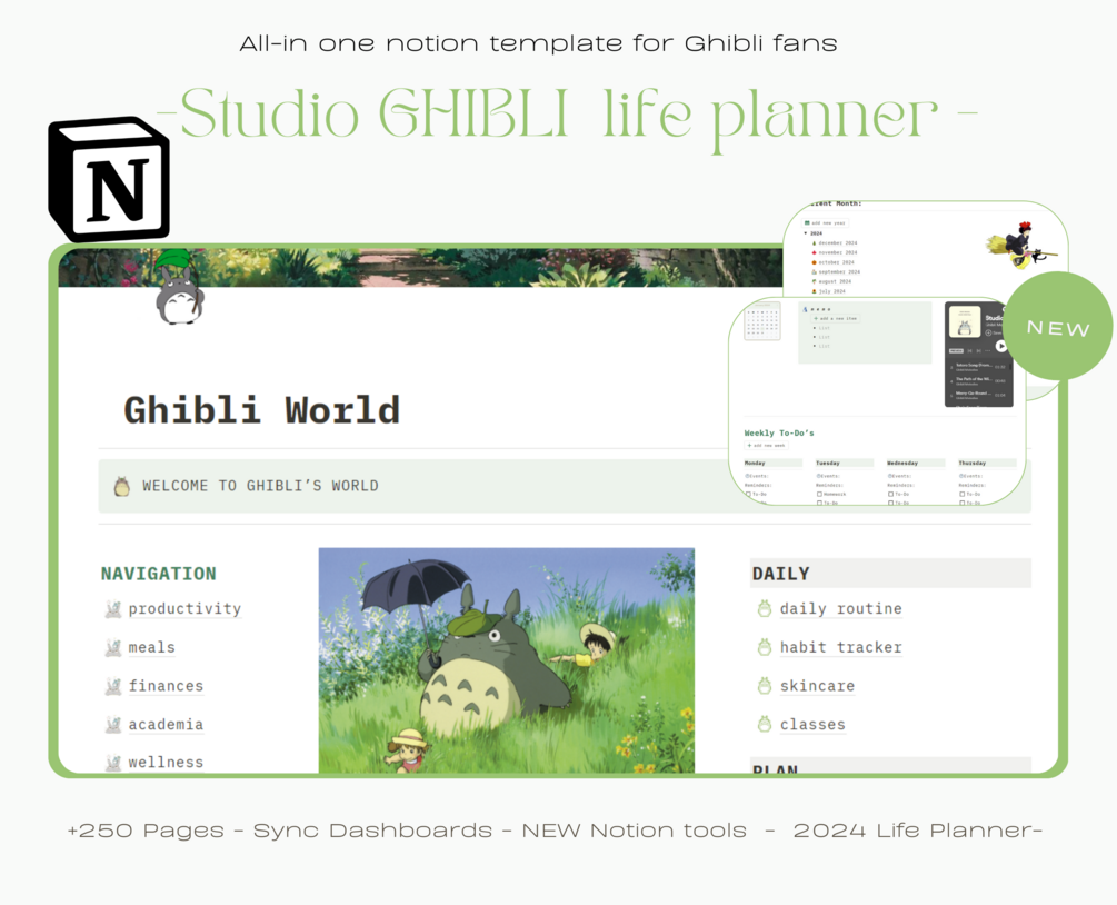 Notion Templates-Studio Ghibli