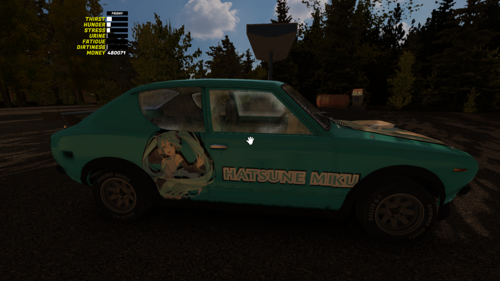 My summer car Hatsune Miku Satsuma car skin