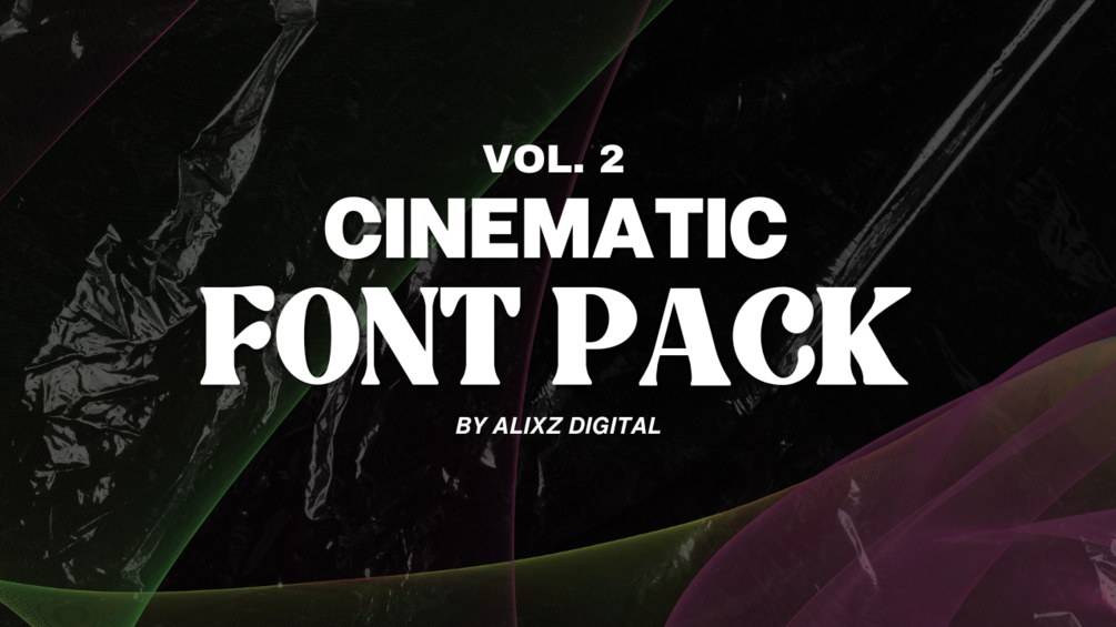 Cinematic Font Pack Vol. 2