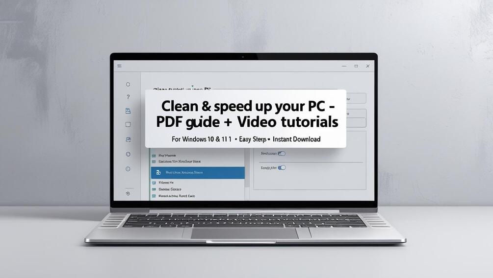 Speed Up & Clean Your Windows PC – Step-by-Step Setup eBook + Video Tutorials