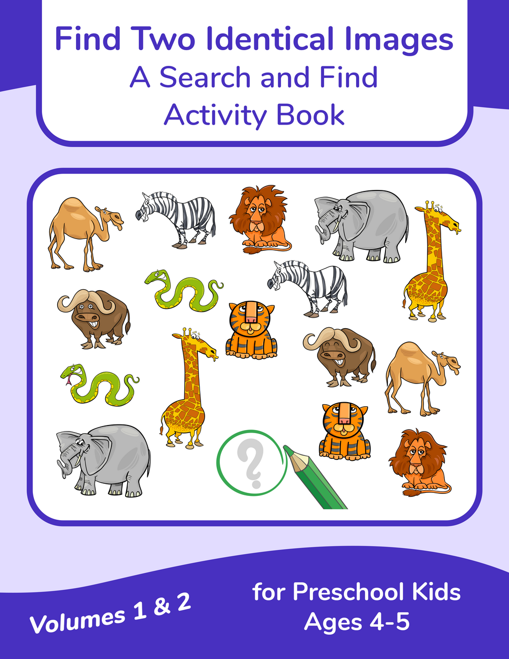 Find Two Identical Images - A Search and Find Activity Book for ...
