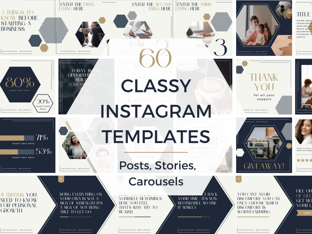 60 Social Media Templates | Professional, Business, Classy | Posts and ...