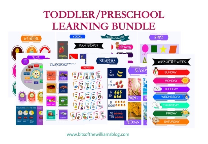 TODDLER/PRESCHOOL LEARNING BUNDLES