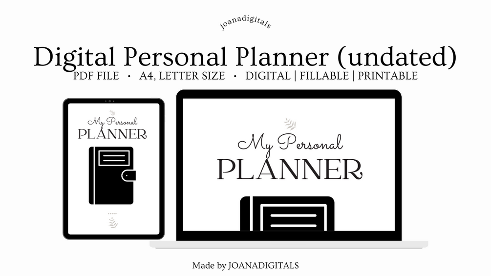 𓍢ִ໋🦢˚ DIGITAL PERSONAL PLANNER (undated)