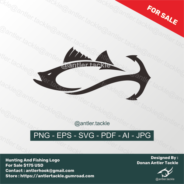 Snook Fish Anchor Fishing Logo Illustration Designed By Donan Antler Tackle