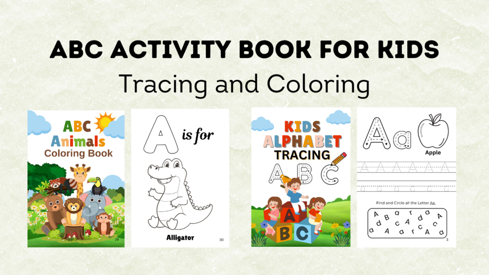 ABC Activity Book for Kids | Tracing and Coloring