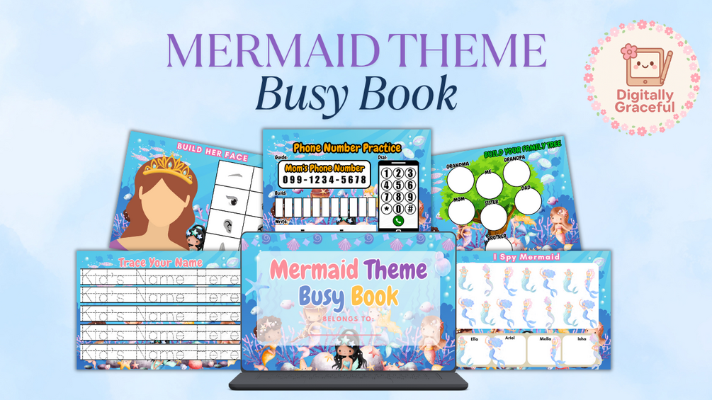 Printable Mermaid Theme Busy Book