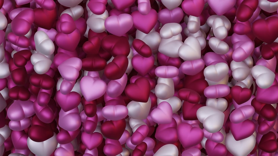 0412 Hearts Pink Cream Palette Free CC0 WordPress 3D Shapes Background ...