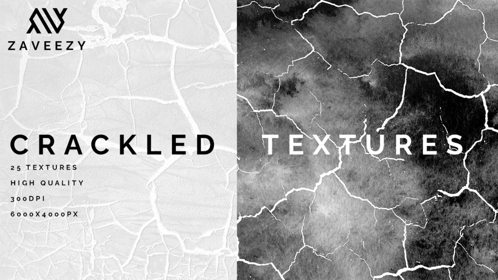 Abstract Crackled Paper Textures
