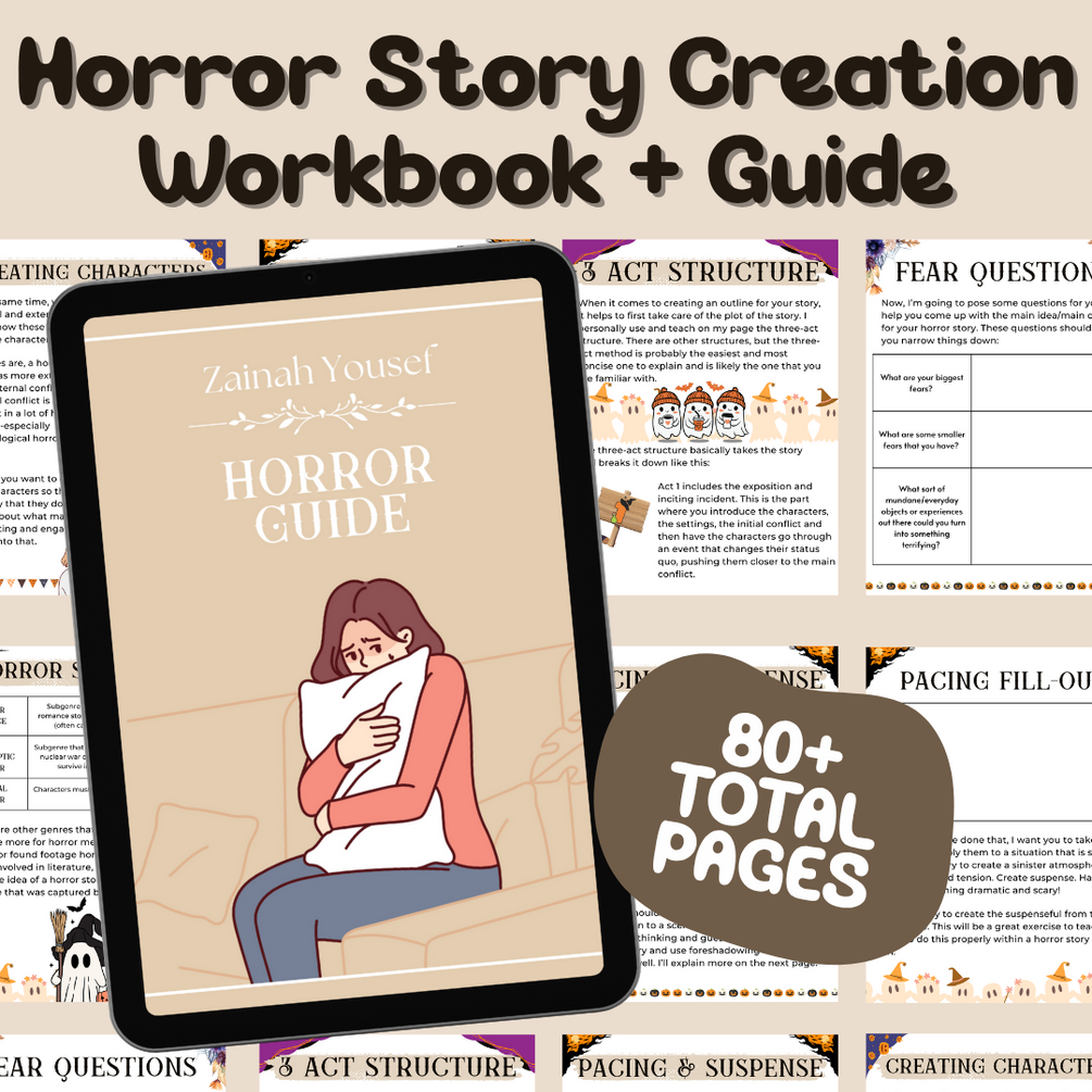 The Ultimate Horror Story Guide + Workbook | 80+ Pages to Learn How to ...