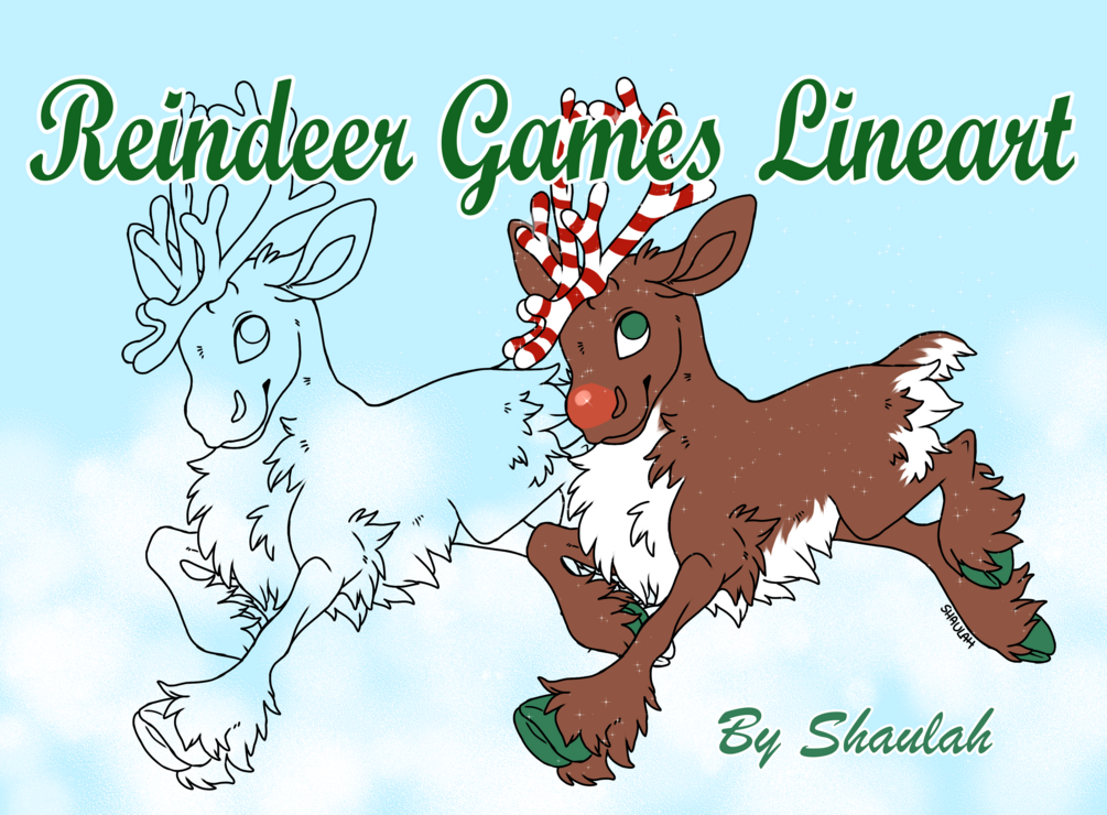 Reindeer Game Lineart [PWYW/Free]