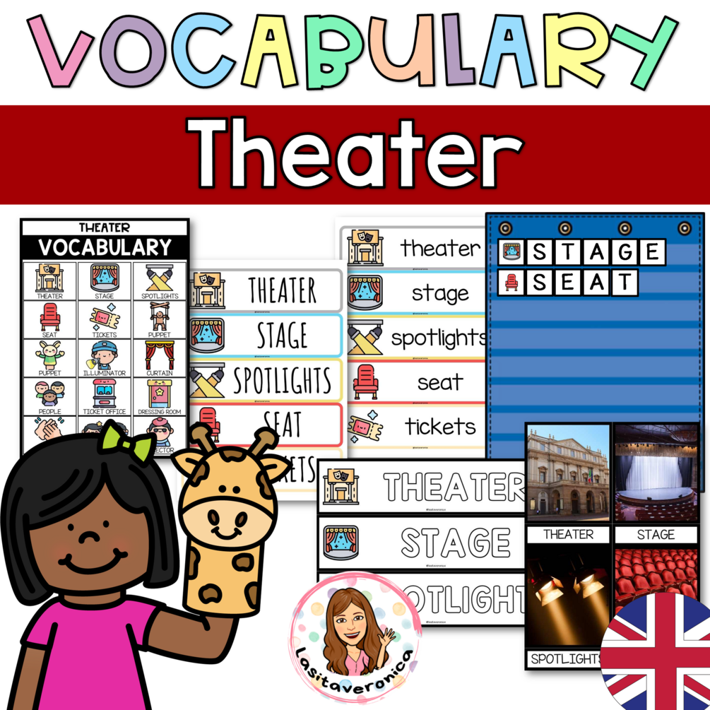 Theater Vocabulary. Write the Room. Literacy Center.