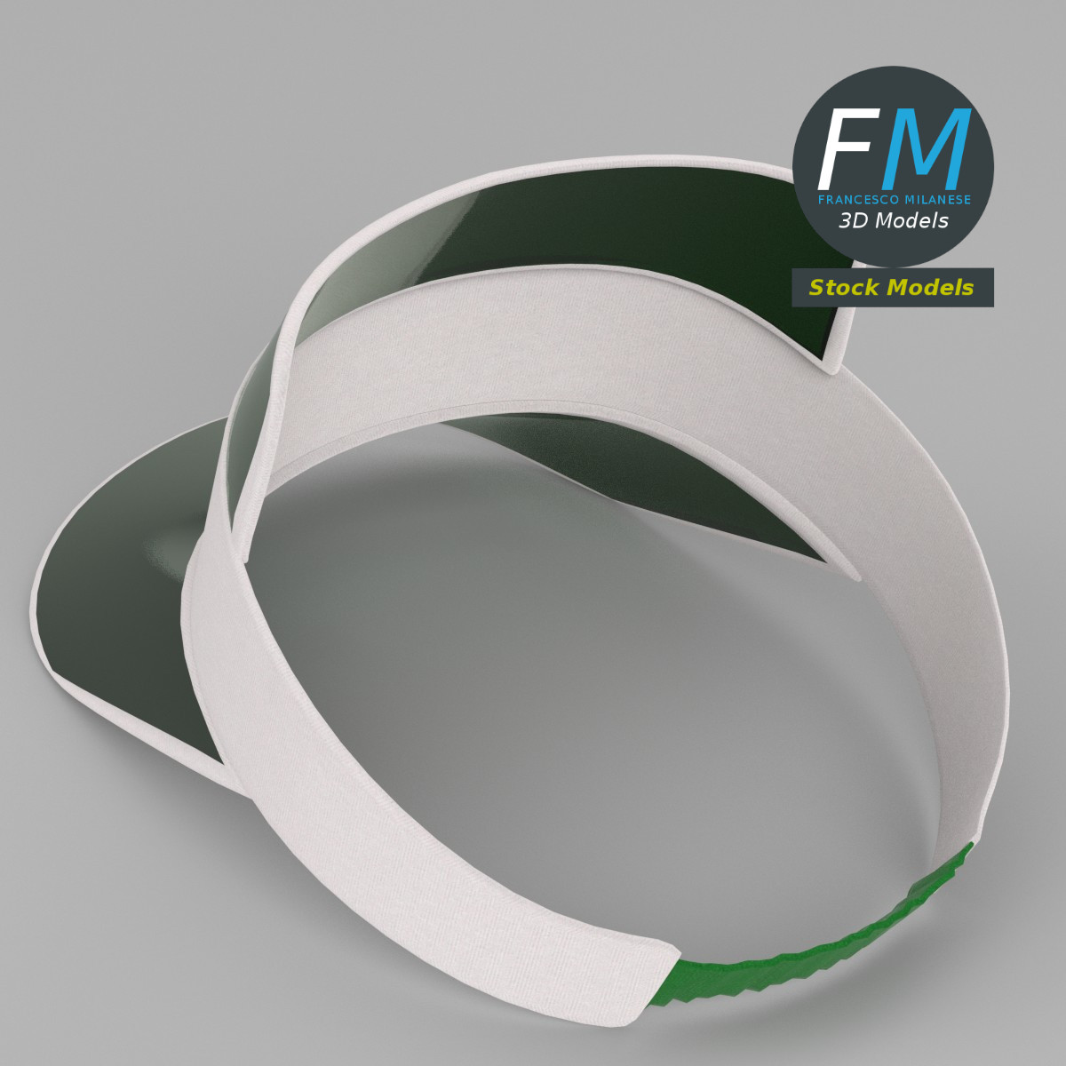 3D MODEL - Croupier visor hat