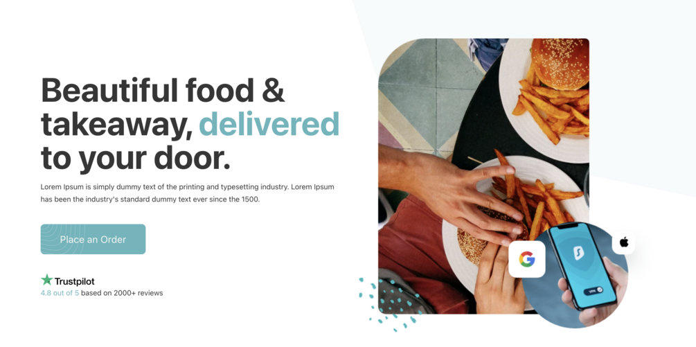 Bricks Builder | Split Hero Section (json) | Wordpress