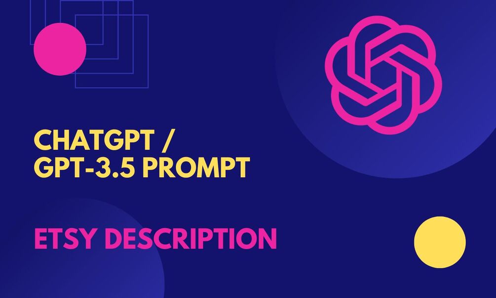 ChatGPT / GPT-3 Etsy description prompt