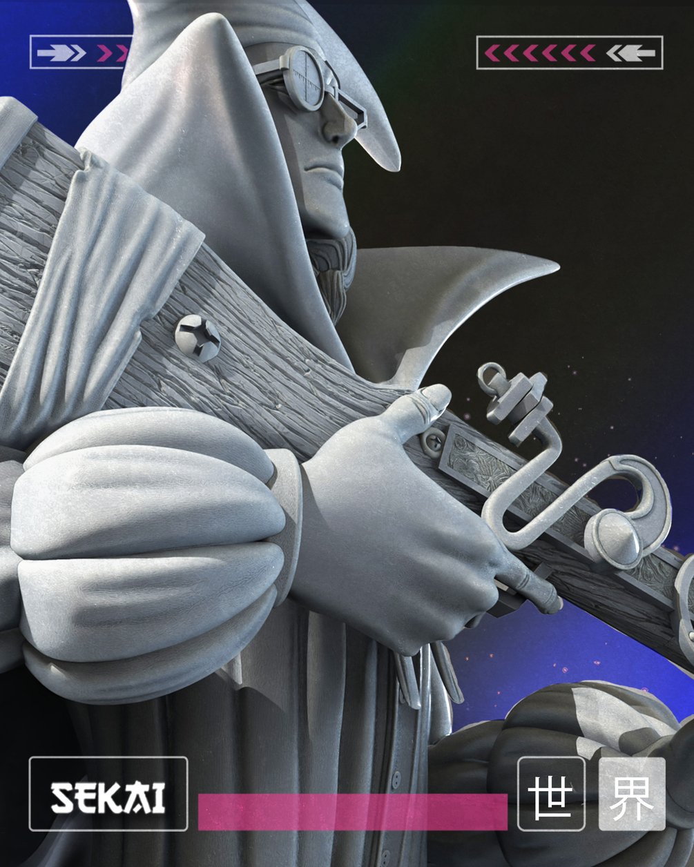 Van Augur Sculpture and Bust - Sekai 3D Models - Tested and Ready for ...