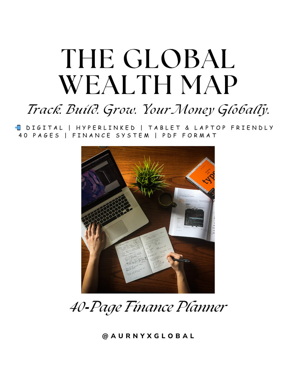 The Global Wealth Map – 40-Page Finance Planner (Digital PDF)