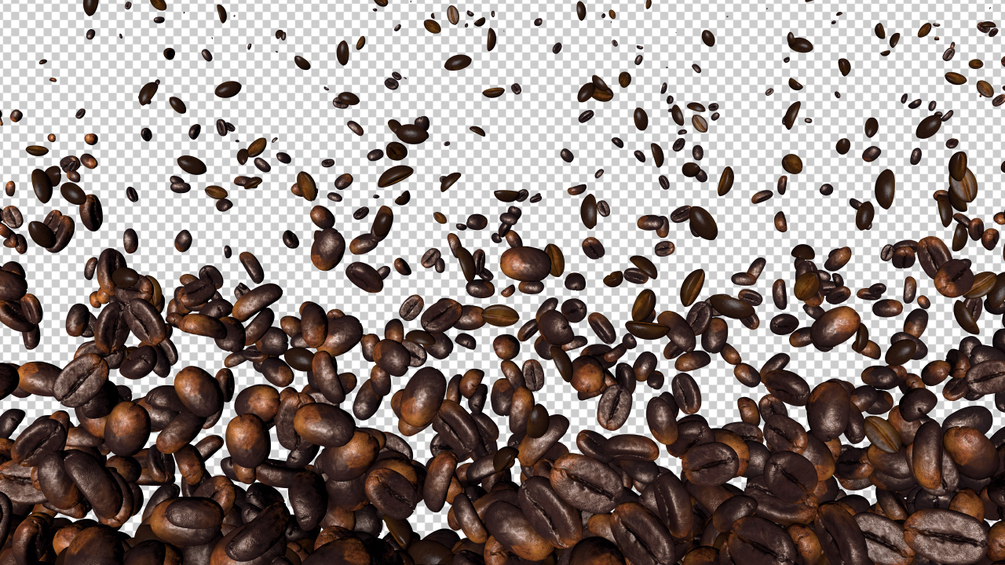 Coffee Bean Animated Transitions for Videos Vertical Wipe