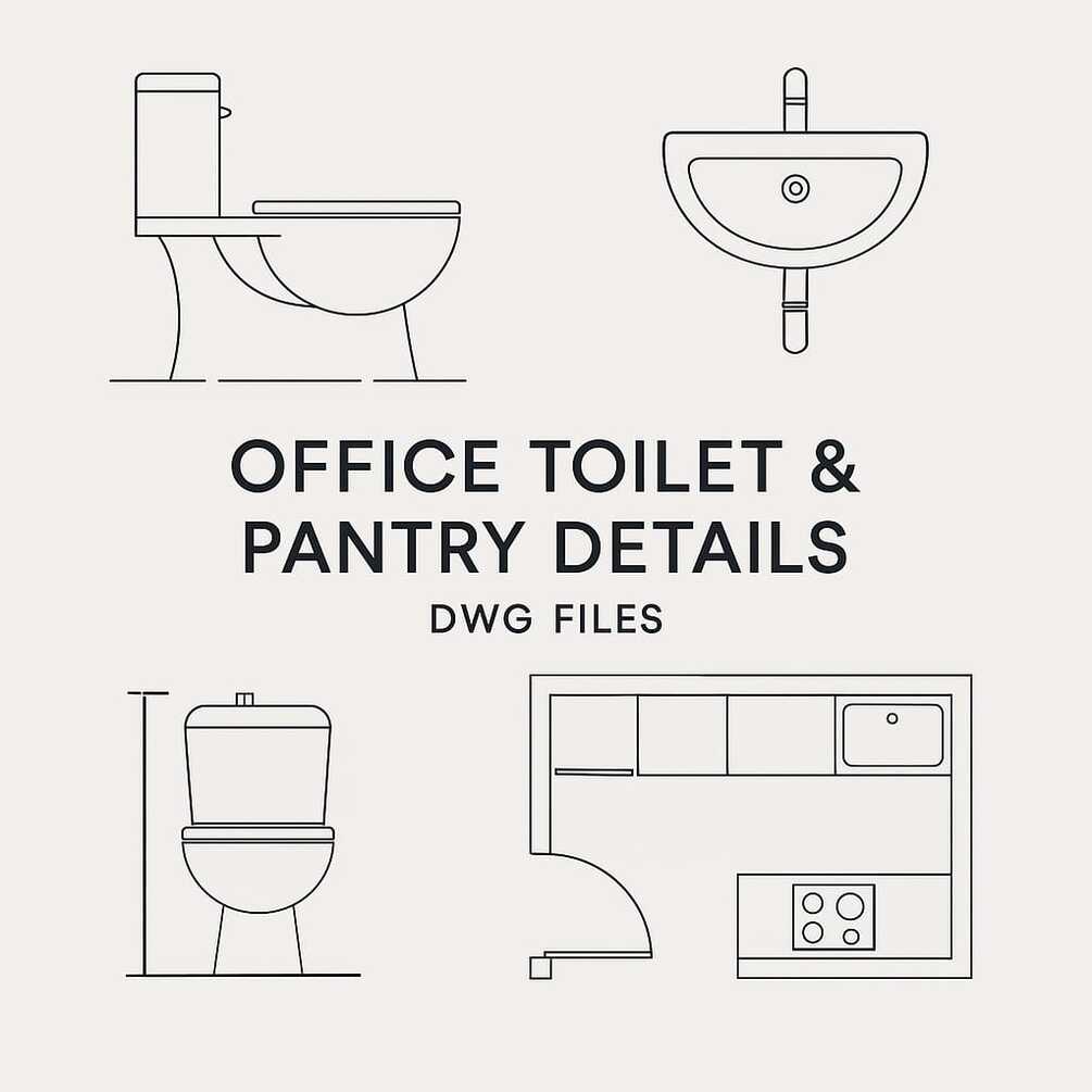OFFICE BUILDING TOILETS AND PANTRIES