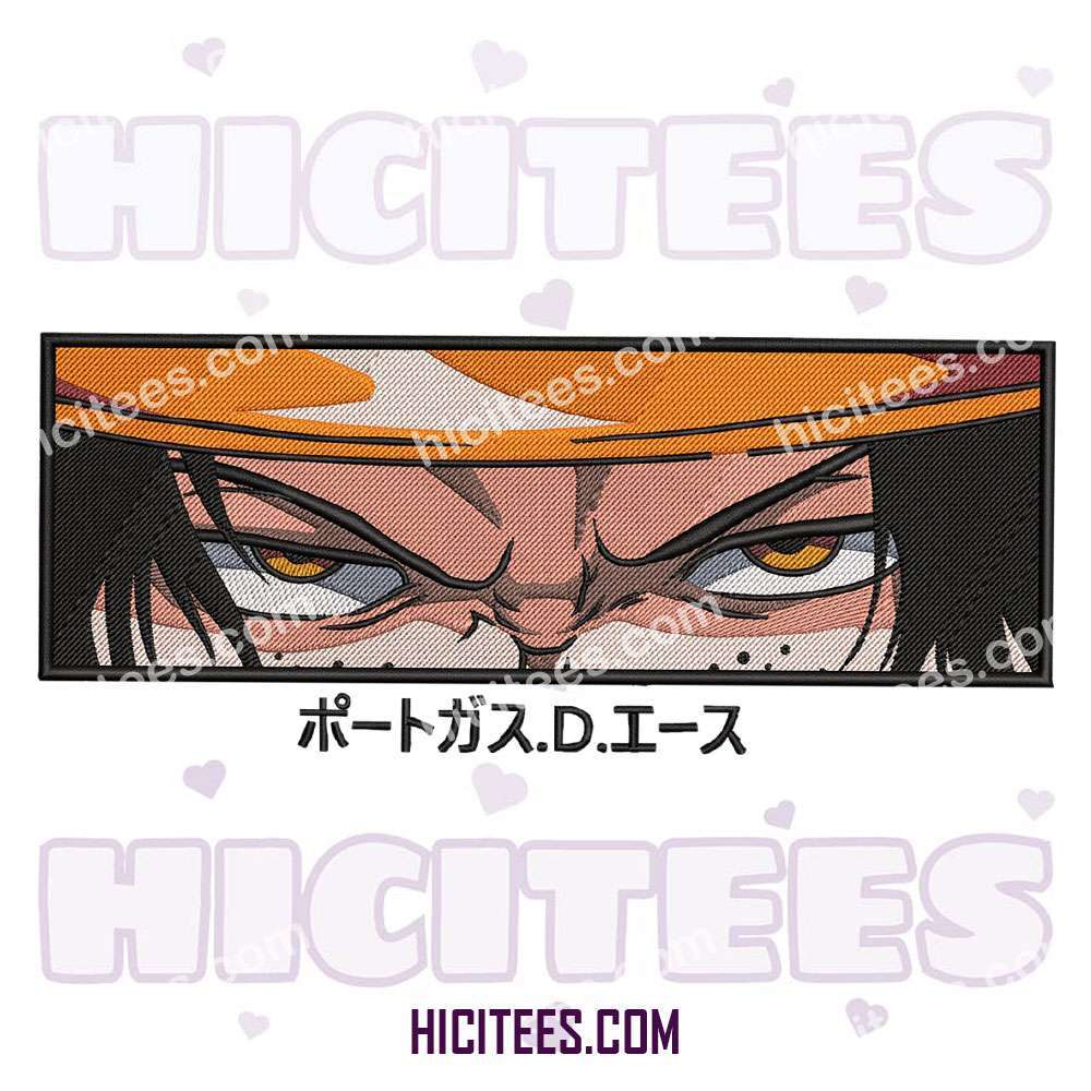 Embroidery Design for Ace Eyes One Piece