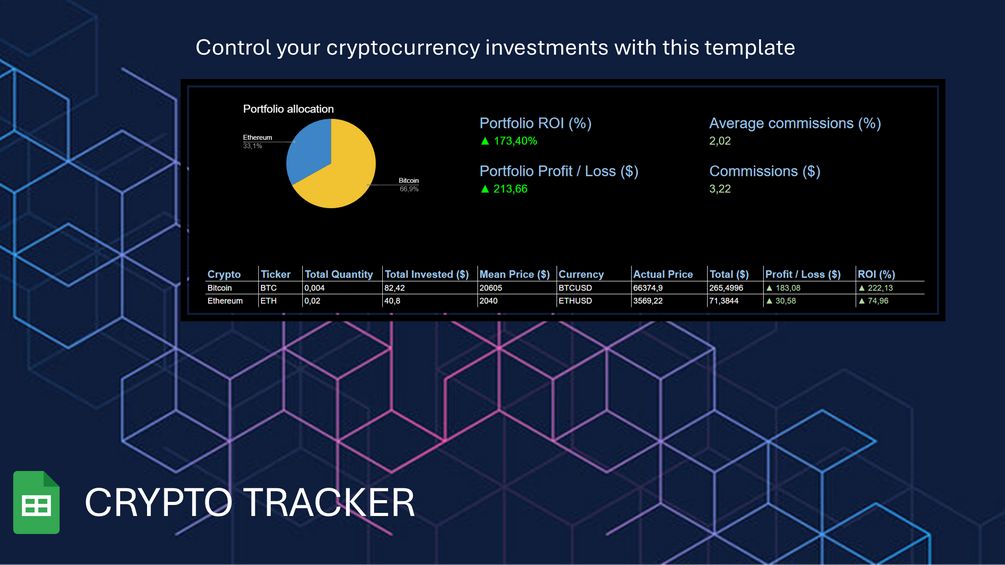 Crypto Portfolio Tracker: Google Sheets Template