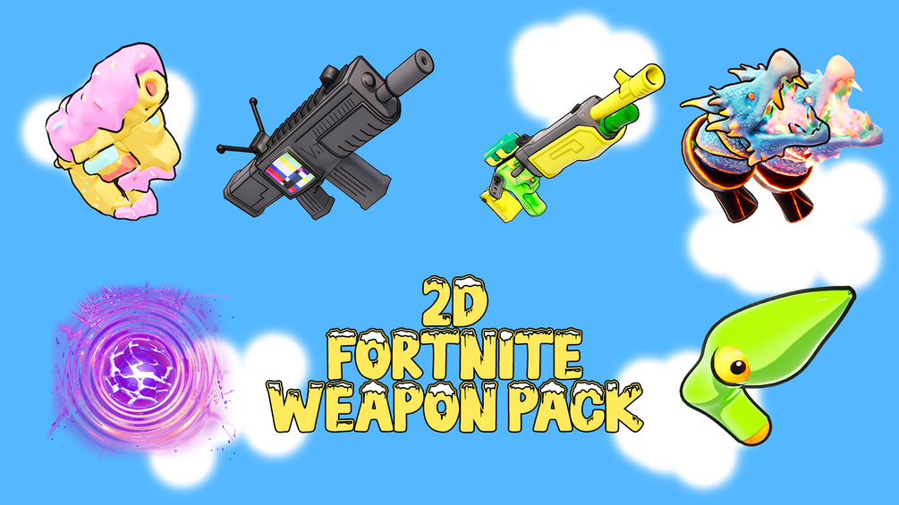 2D Fortnite Weapon pack