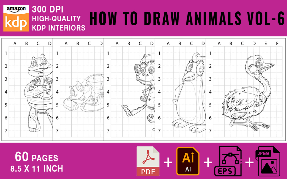 How to Draw Animals Vol-6
