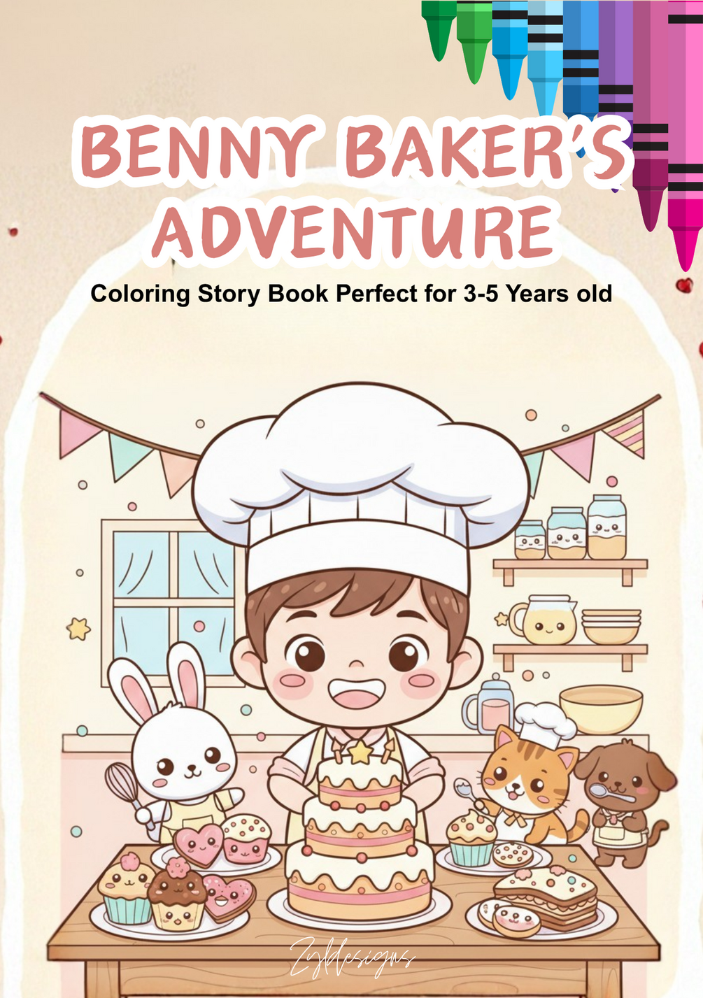 Little Benny Baker’s Adventure – Cute Baking Coloring & Activity Book ...