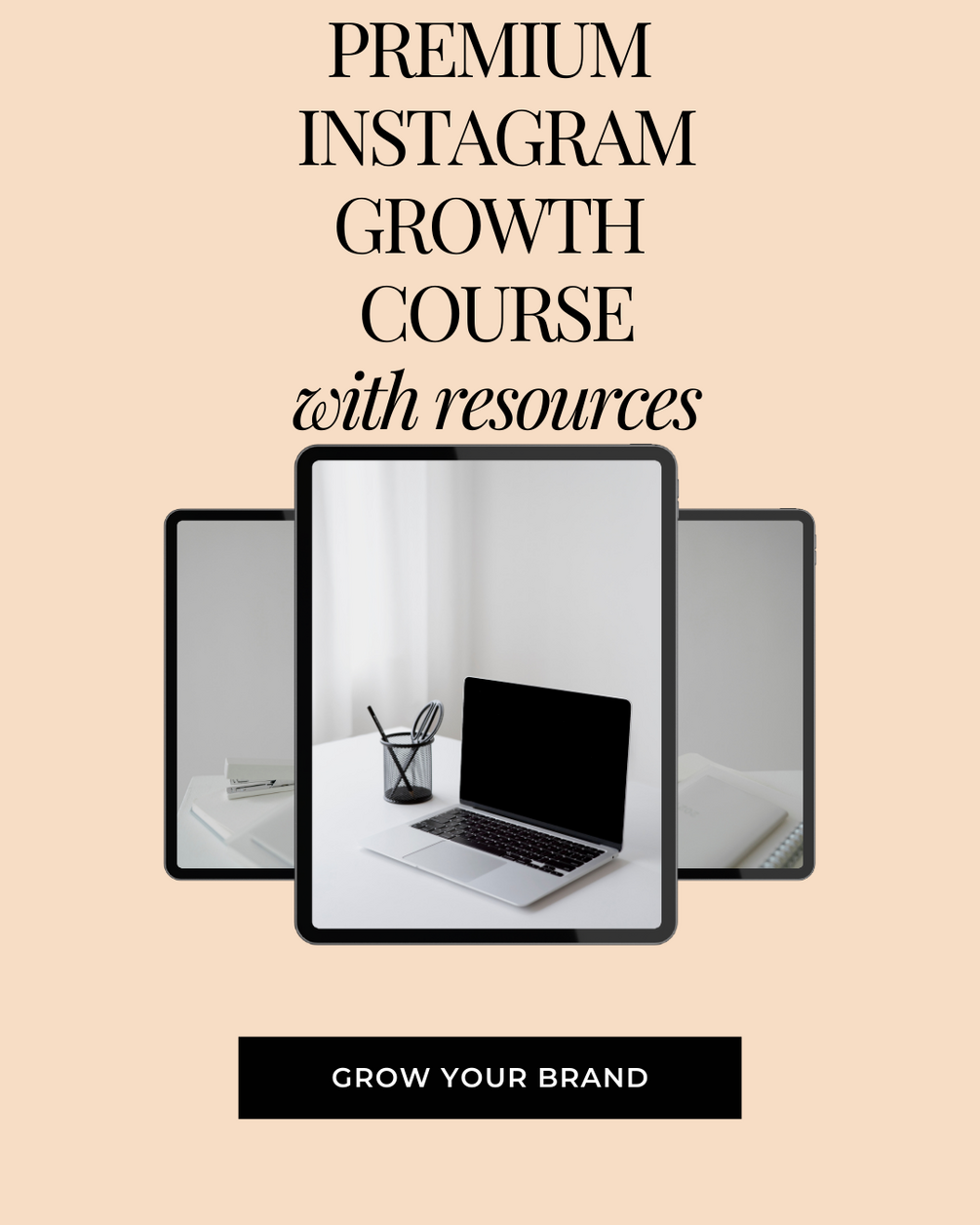 Premium Instagram growth course with resources