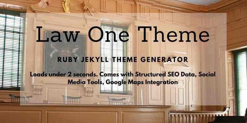 Legal One Law Static Website Theme
