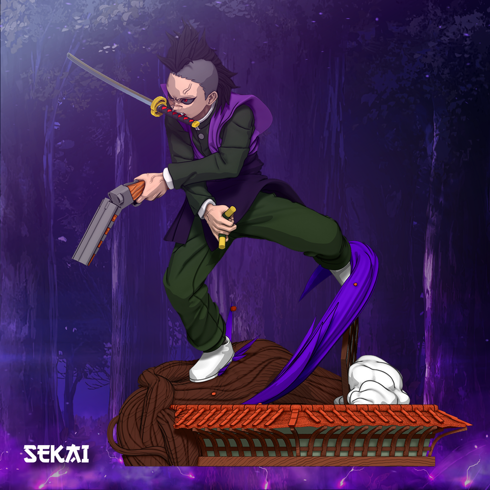 Genya Shinazugawa Sculpture and Bust - Sekai 3D Models - Tested and ...