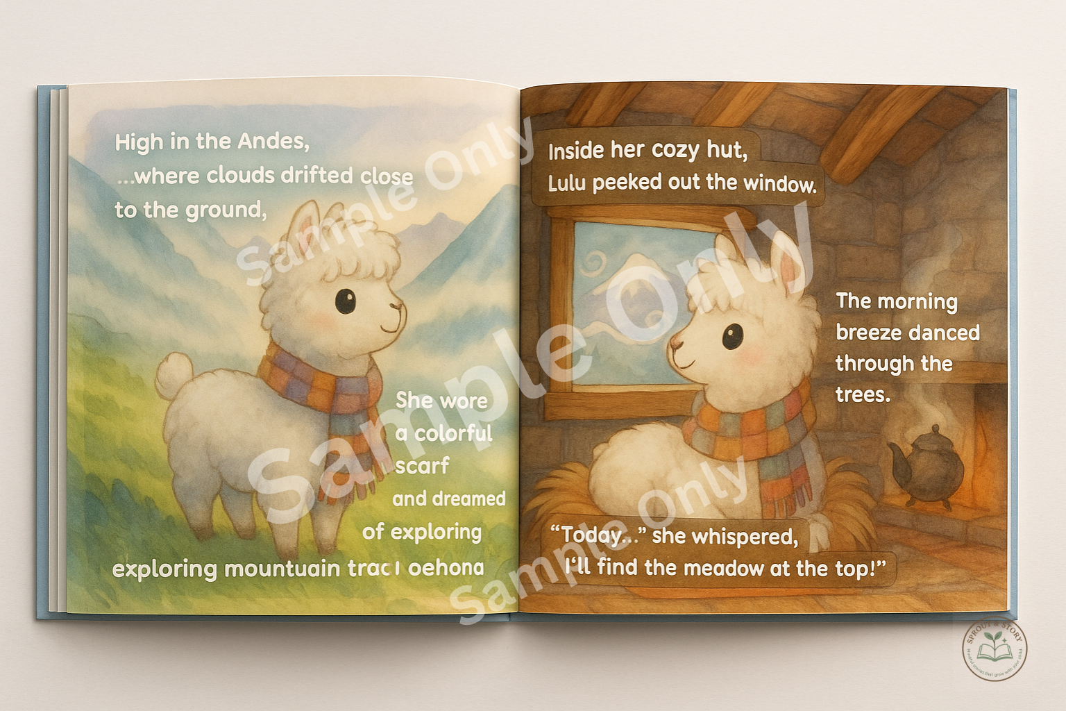 Lulu the Little Llama: Brave on the Mountain – Printable Courage Story ...