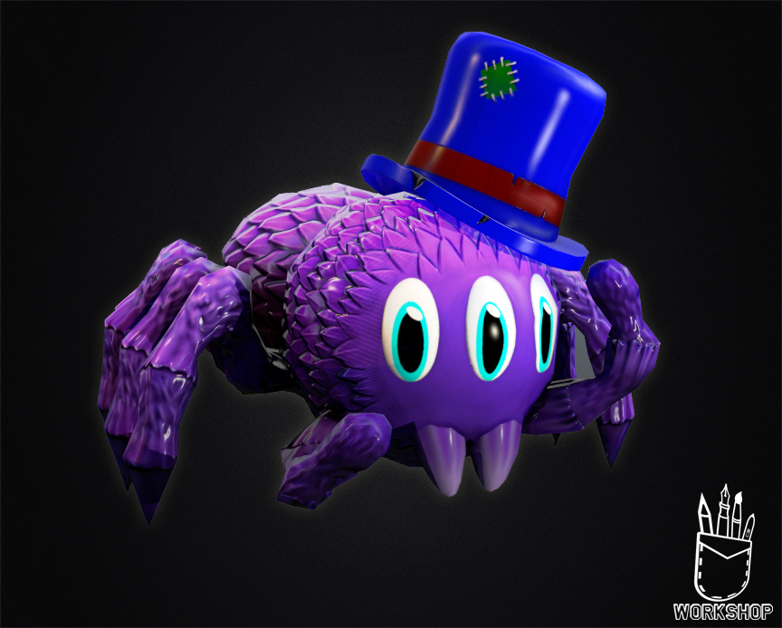 Sam the Spider - Lowpoly