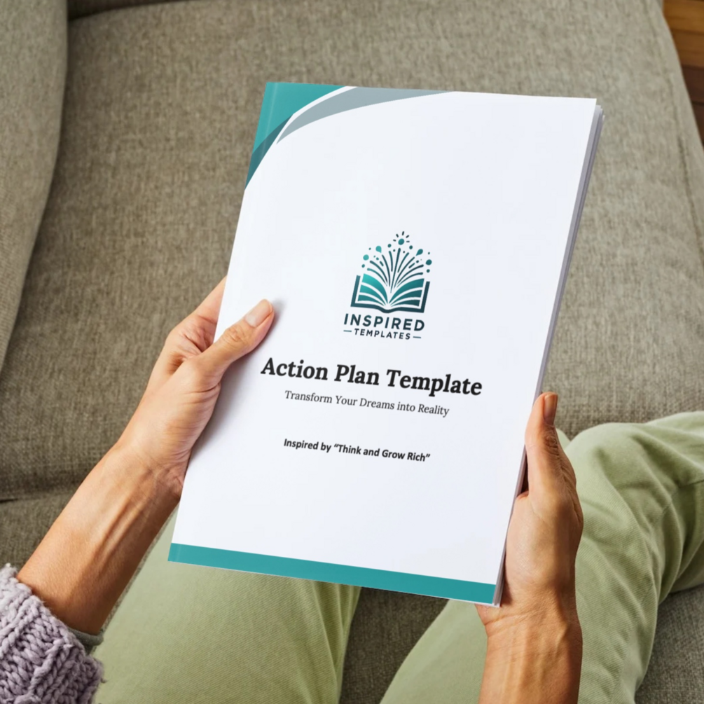 Action Plan Template | 10-Page Goal Setting & Success Planner | Achieve ...