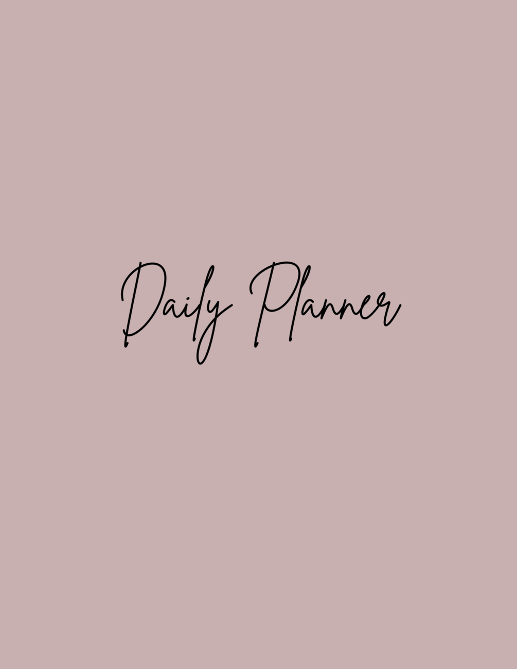 Daily Planner PLR