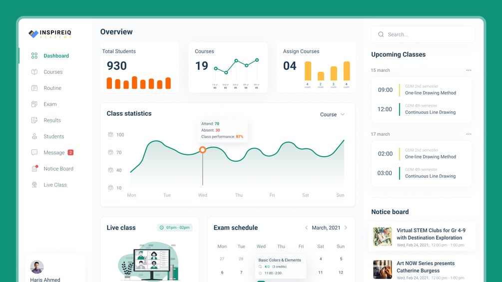 EduTech Dashboard Web App