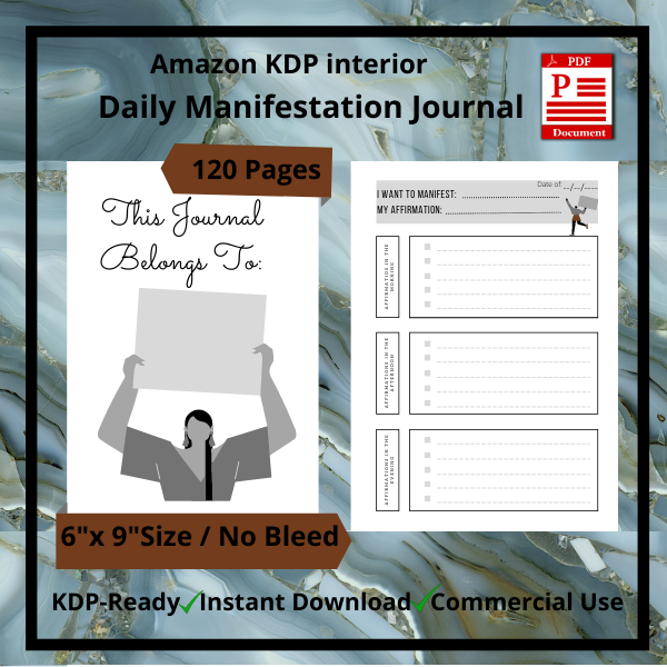 Daily Manifestation Journal | Spiritual Planner | Affirmation journal ...