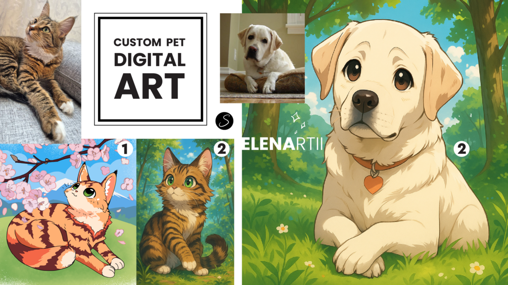 Custom Pet Digital Art