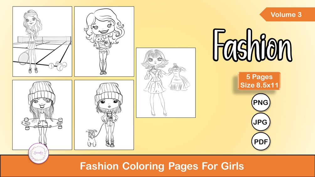Fashion Coloring Pages (Volume3)